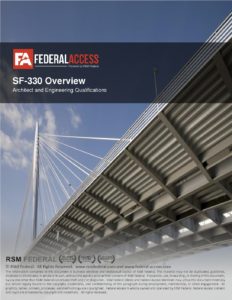 3.0 FA Proposal – SF330 Overview – Federal Access Program