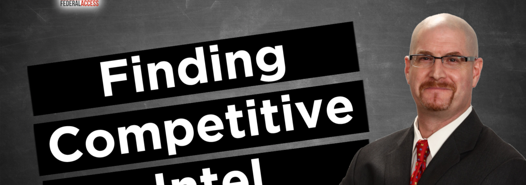 Finding Competitive Intelligence on Government Opportunities – SAME SBC ...